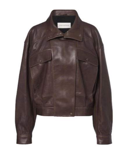 Nour Hammour Quincy Leather Blouson Jacket