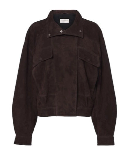 Nour Hammour Suede Blouson Jacket