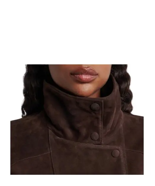 Nour Hammour Suede Blouson Jacket