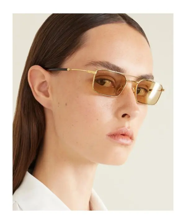 Gucci Geometric-frame Sunglasses