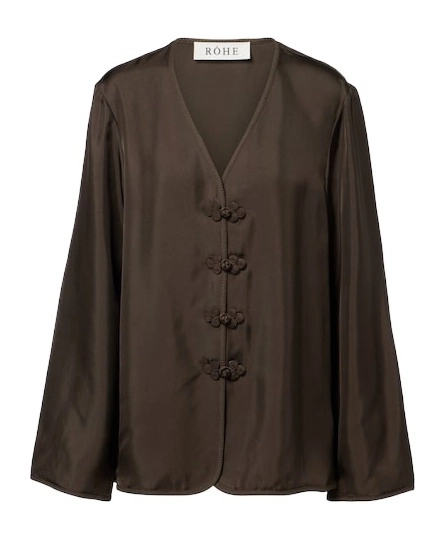 RÓHE Oversized Silk Blouse