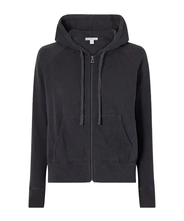 JAMES PERSE Solid Cotton-terry Hoodie