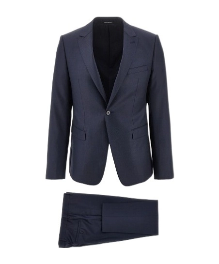Emporio Armani Long-sleeved Blazer And Trousers Set
