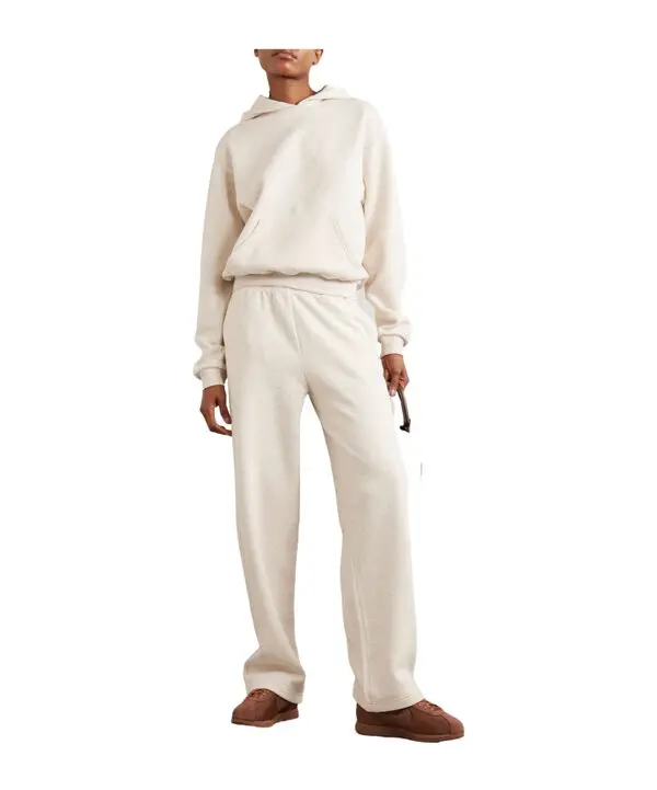 SKIMS Classic Cotton-blend Jersey Straight-leg Pants