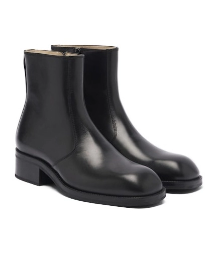 LEMAIRE Leather Ankle Boots