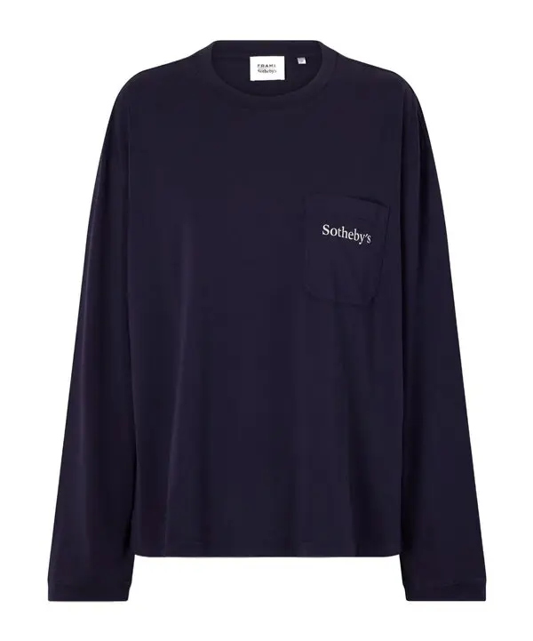 FRAME Logo-embroidered Cotton-jersey Sweatshirt