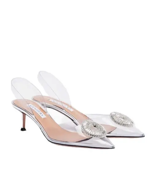 AQUAZZURA Pvc Slingback Pumps - White