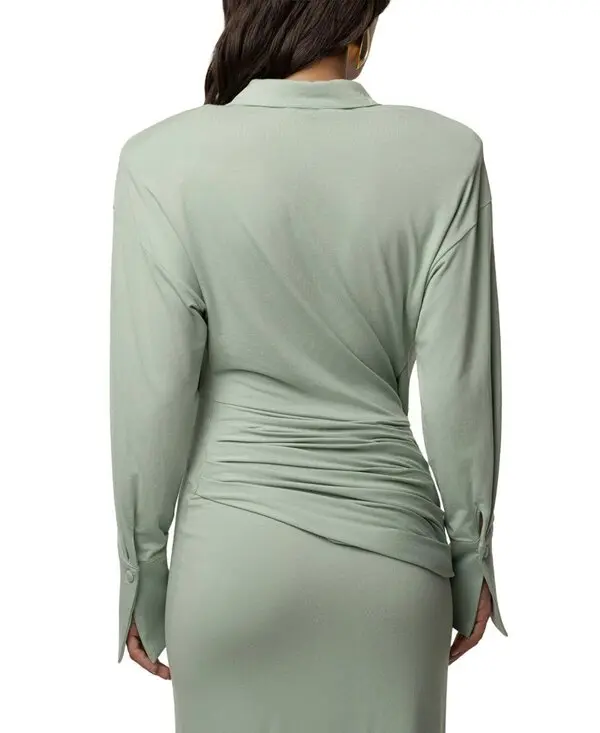 JLUXLABEL Poise Draped Maxi Dress - Mint