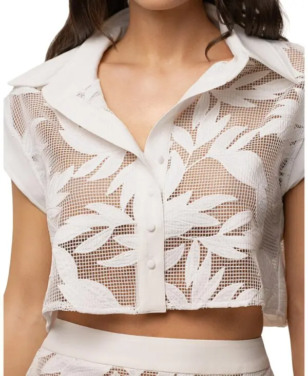 JLUXLABEL Bali Nights Embroidered Cropped Top