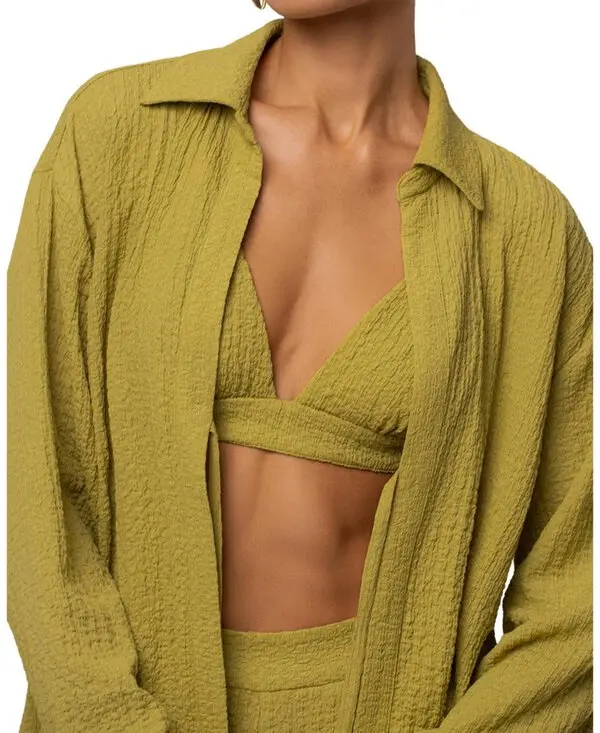 JLUXLABEL Unwind Tie-front Blouse