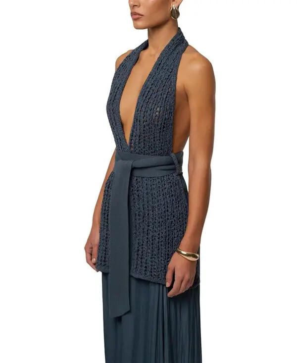 JLUXLABEL Low Tide Crochet Top