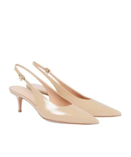 GIANVITO ROSSI Patent Leather Slingback Pumps