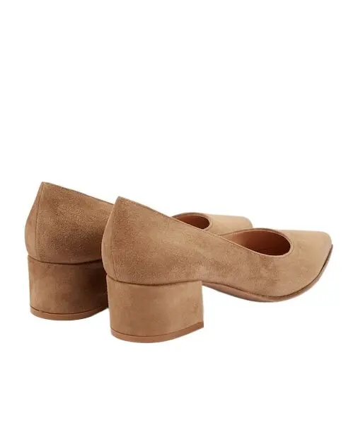 GIANVITO ROSSI Solid Suede Pumps