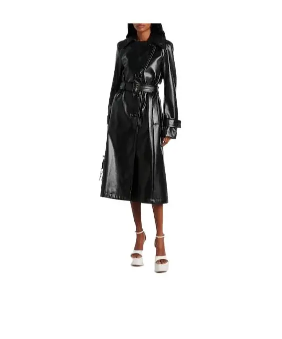 Amina Muaddi Patent Leather Platform Sandals
