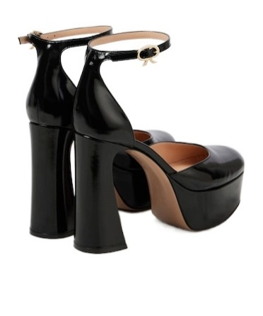 GIANVITO ROSSI Patent Leather Platform Pumps