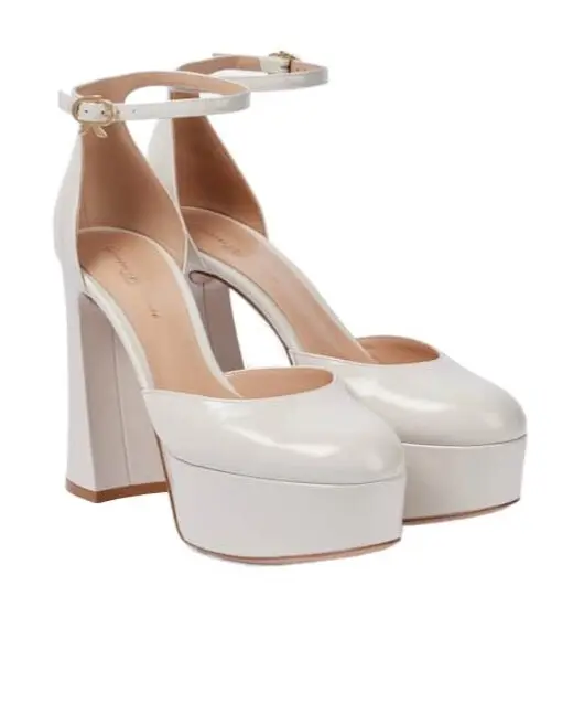 GIANVITO ROSSI Patent Leather Platform Pumps