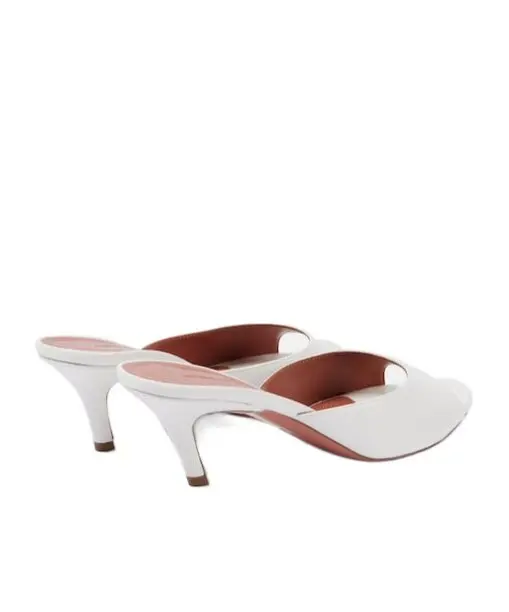 Amina Muaddi Leather Mules