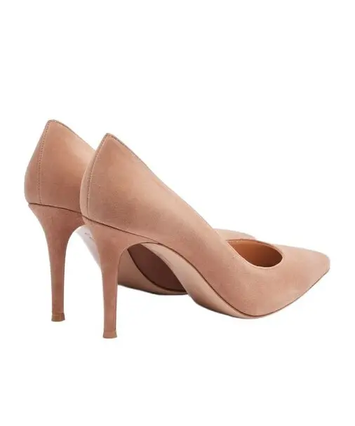 GIANVITO ROSSI Solid Suede Pumps