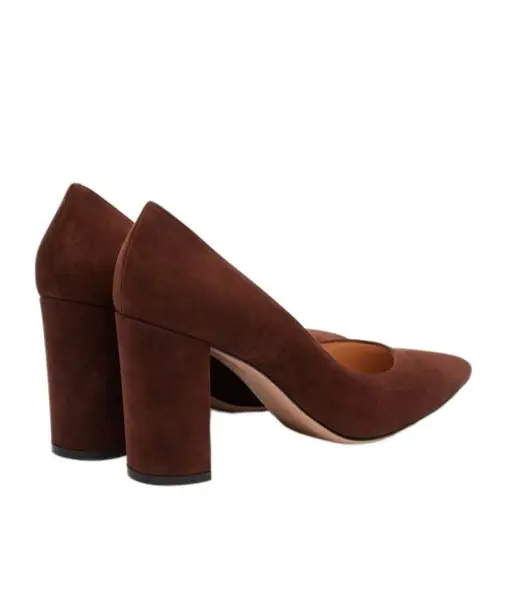 GIANVITO ROSSI Solid Suede Pumps