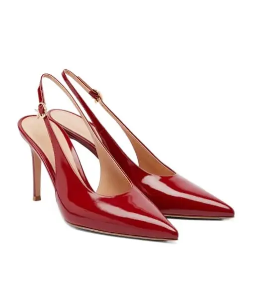 GIANVITO ROSSI Patent Leather Slingback Pumps