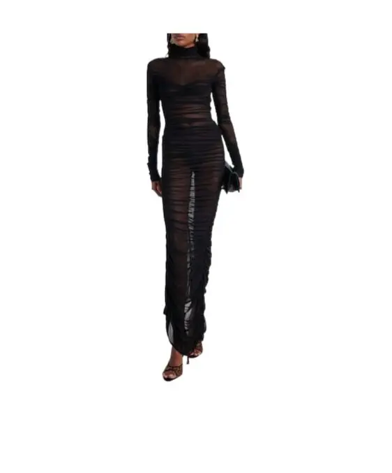 Amina Muaddi Leopard-print Mesh Mules