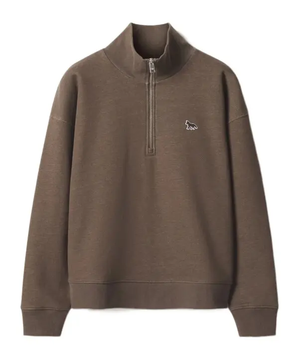 Maison Kitsuné Baby Fox Half Zip Sweatshirt