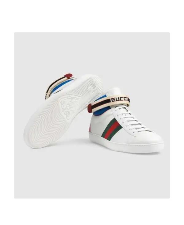 Gucci Stripe Ace High-top Sneakers