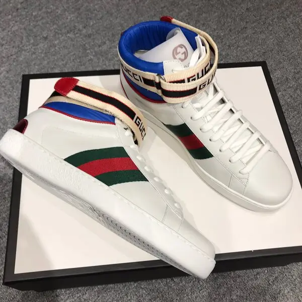 Gucci Stripe Ace High-top Sneakers