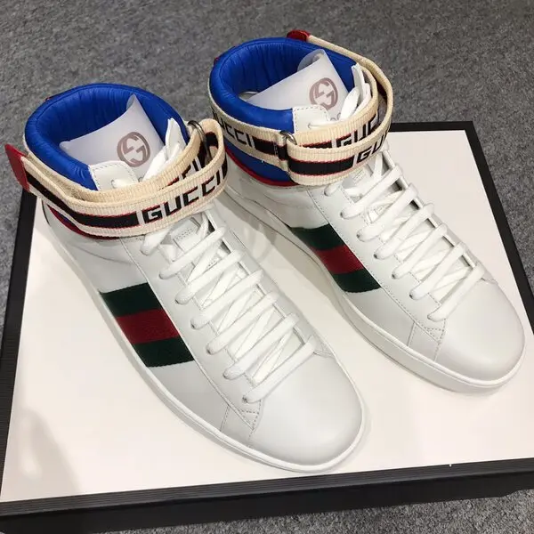 Gucci Stripe Ace High-top Sneakers
