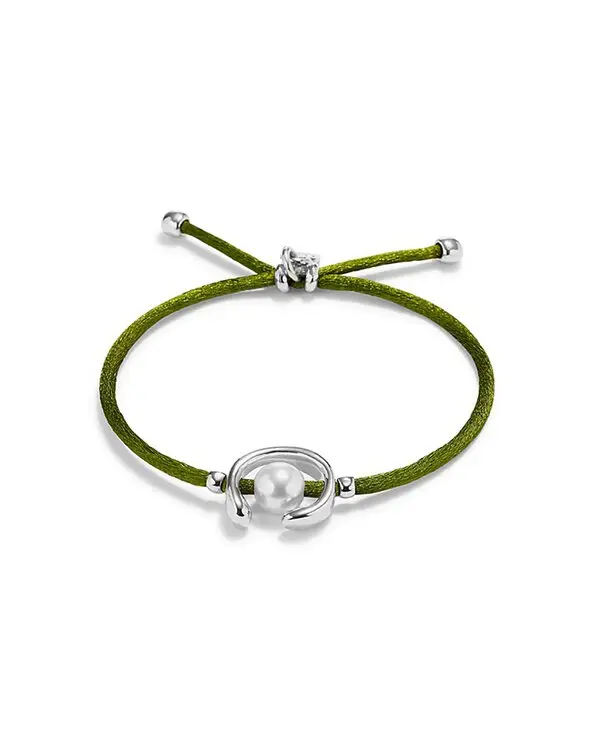 UNODE50 Dark Green Bracelet With Pearl Shell
