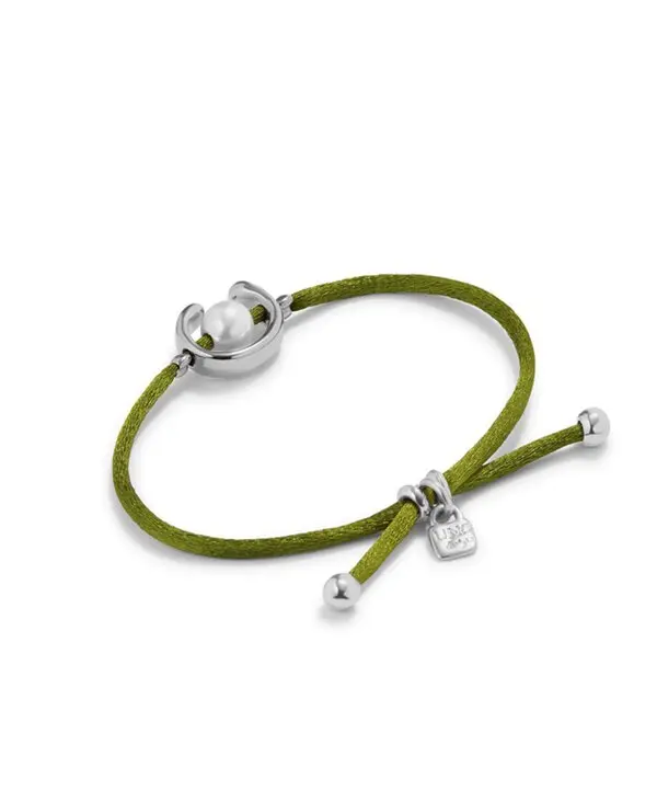 UNODE50 Dark Green Bracelet With Pearl Shell