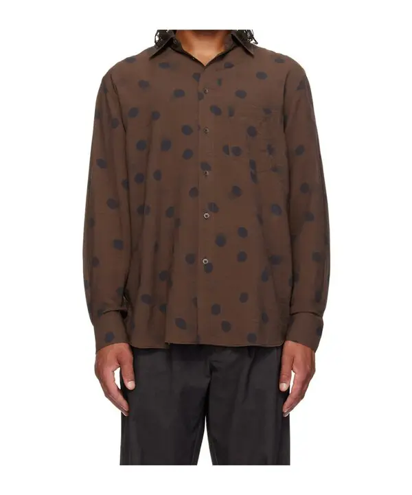 Paul Smith Shadow Polka Viscose-wool Shirt