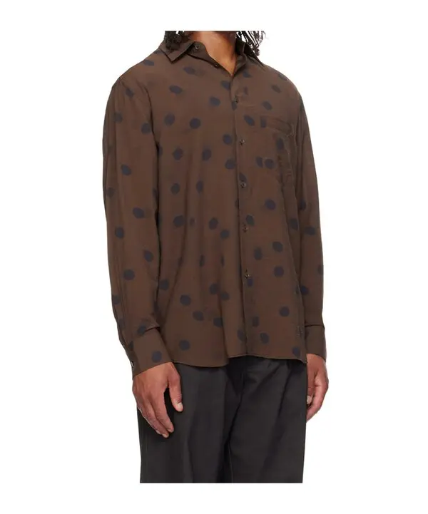 Paul Smith Shadow Polka Viscose-wool Shirt