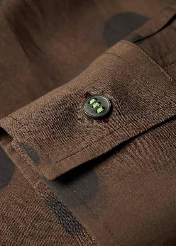 Paul Smith Shadow Polka Viscose-wool Shirt