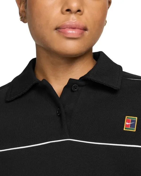Nike Court Collection Long Sleeve Fleece Polo