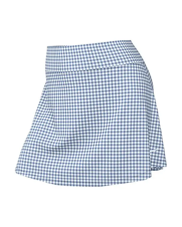 Nike Dri-fit 2 In 1 Gingham Skort - Work Blue/white