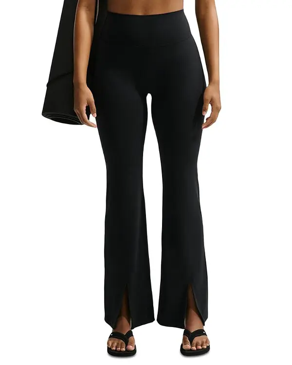 Nike Zenvy Dri-fit High Waisted Flared Leggings - Black/cool Grey