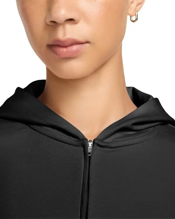 Nike Sportswear Chill Knit Slim Long Sleeve Full Zip Top - Black/white
