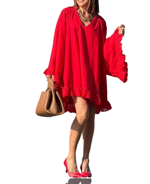 MARIELLE STOKKELAAR Camille Wide Sleeve Dress