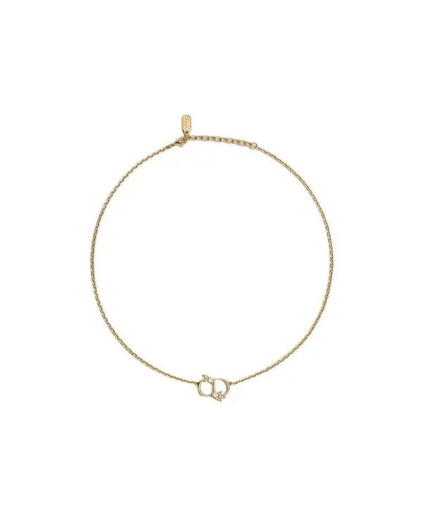 Dior Cd Mini Lily Necklace - Yellow