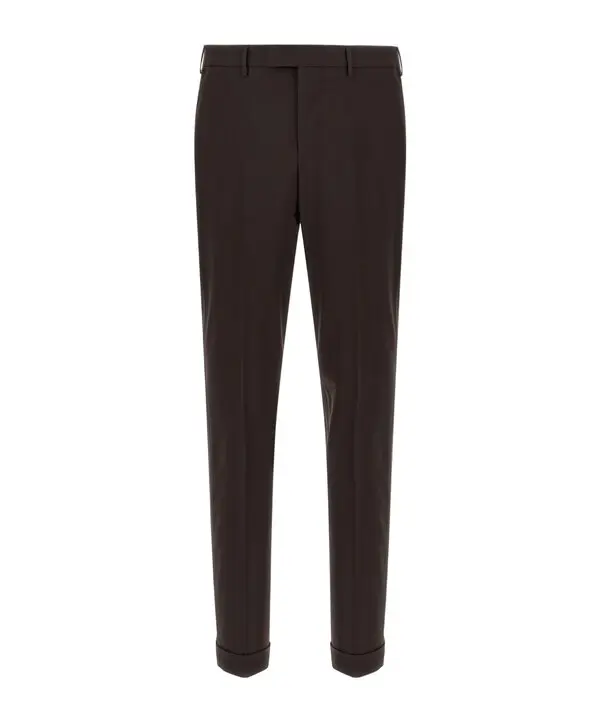 PT TORINO Master Creased Wool Pants - Black