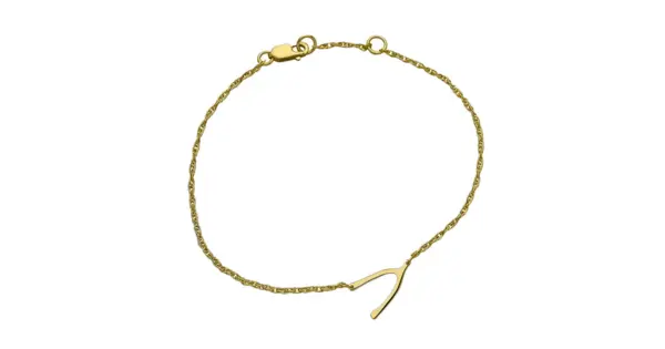 Jennifer Zeuner Jewelry Lily 1/2" Necklace 18k Yellow Gold Plated Silver - One-color