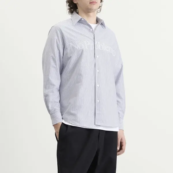 NO PROBLEMO Oxford Stripe Ls Shirt