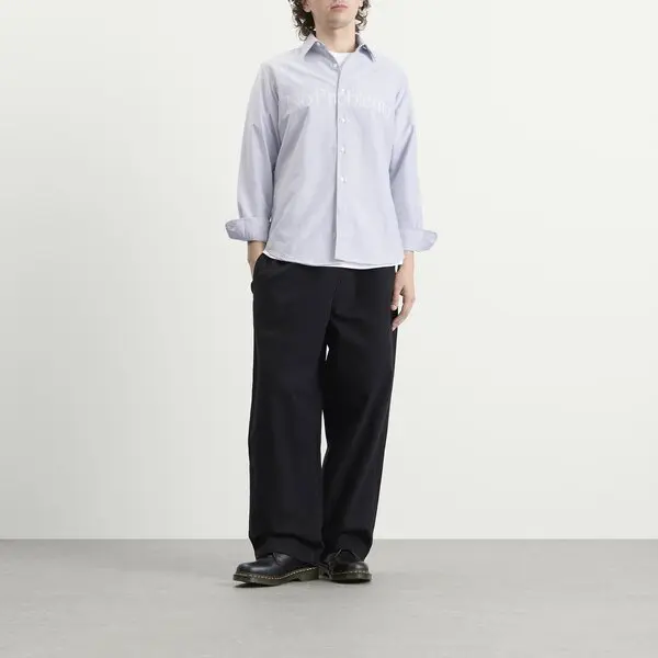 NO PROBLEMO Oxford Stripe Ls Shirt