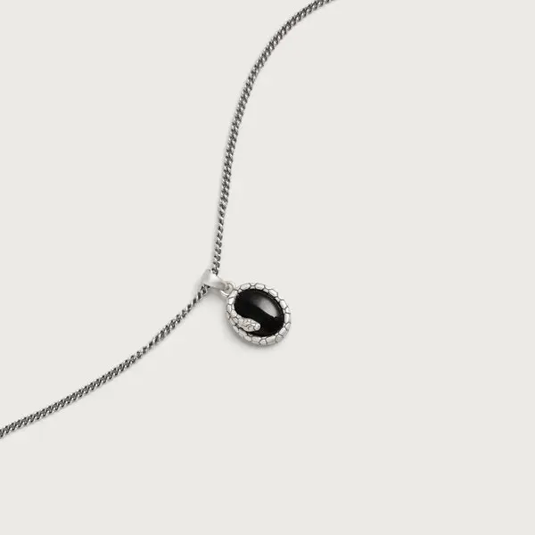 SERGE DENIMES Onyx Serpent Necklace