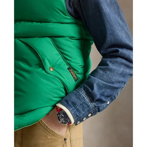 Ralph Lauren Leather-yoke Down Vest