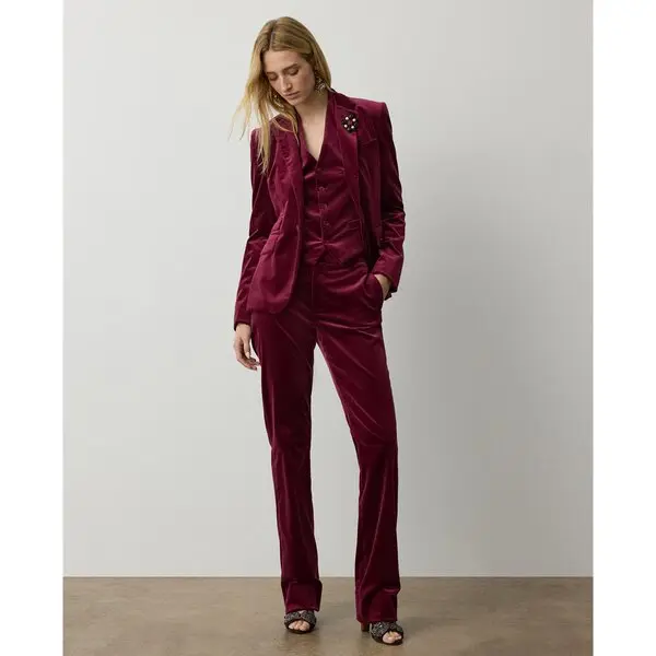 Ralph Lauren Parker Stretch Velvet Jacket