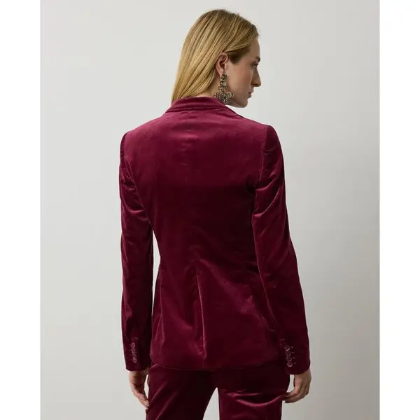 Ralph Lauren Parker Stretch Velvet Jacket