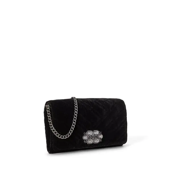 Ralph Lauren Quilted Velvet Medium Adair Ii Crossbody