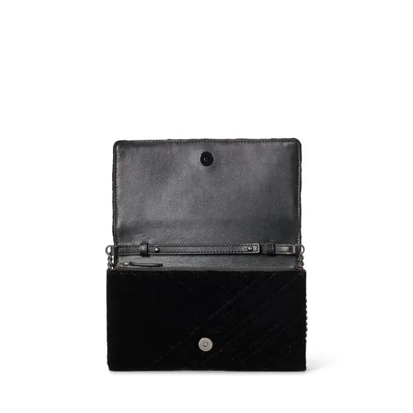 Ralph Lauren Quilted Velvet Medium Adair Ii Crossbody